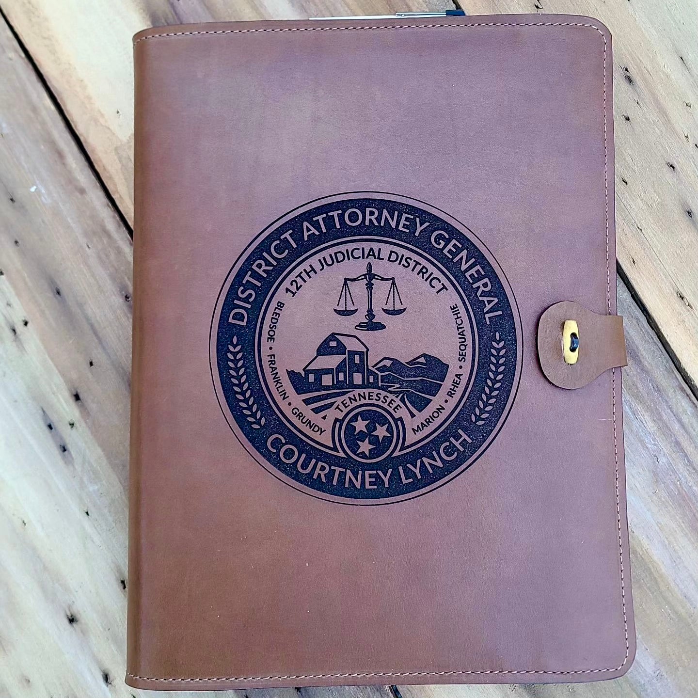 Custom Full Leather Padfolio – TNDAGA